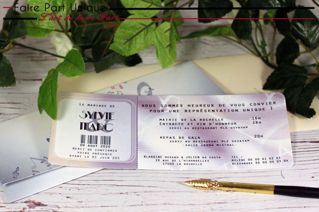 Archives des Billet de Spectacle - FairePartUnique